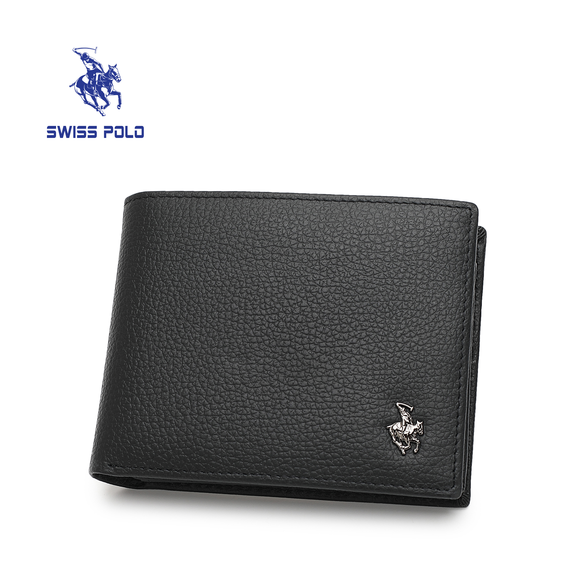 SWISS POLO Genuine Leather RFID Long & Short Wallet SW 182 Series Black ...