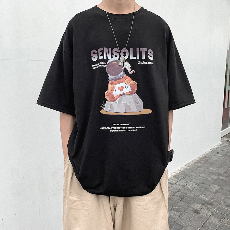 Áo phông nam nữ unisex tay lỡ thun form rộng SENSOLIST local brand teen ...