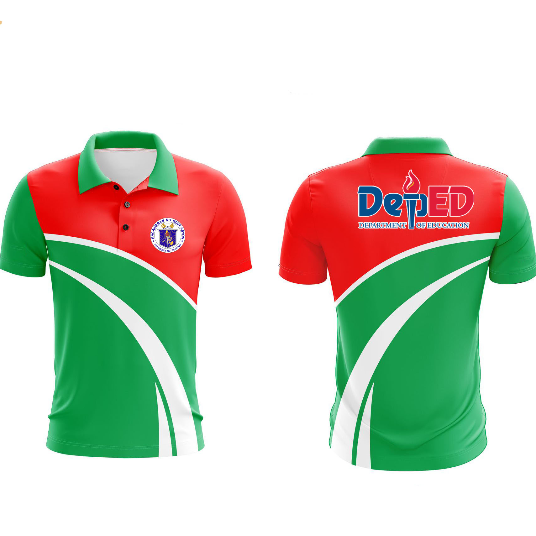 DEPED MATATAG POLO SHIRT UNIFORM FULL SUBLIMATION POLO-Shirt FOR WOMEN ...