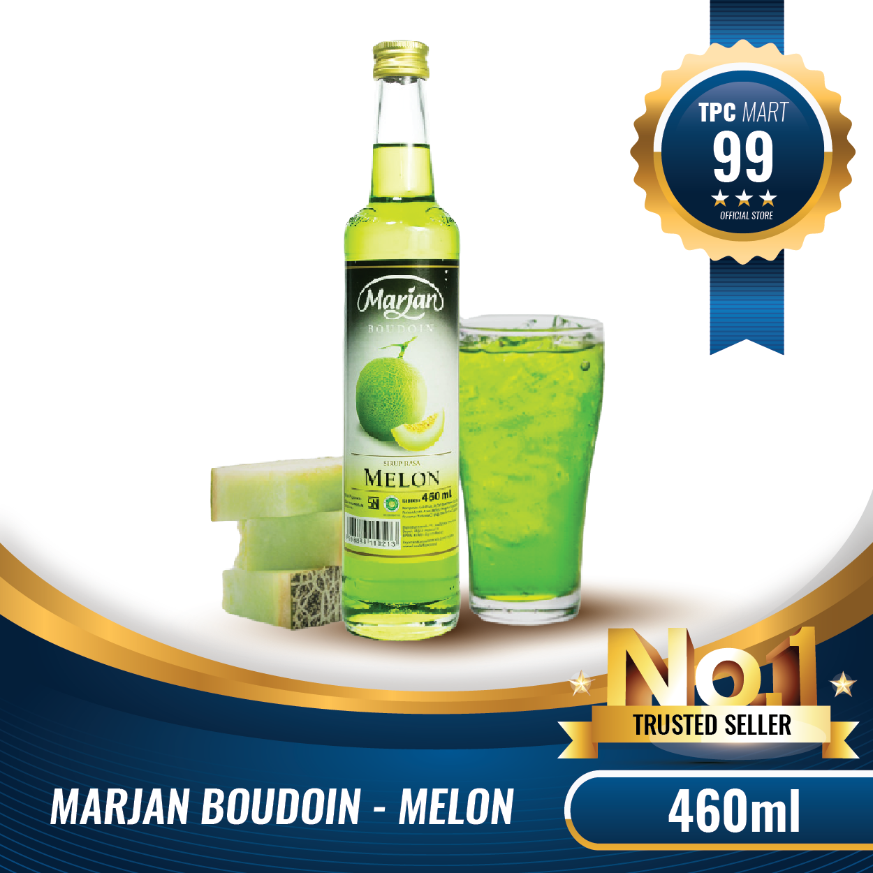 Syrup Marjan/Marjan Boudoin Sirup Melon (460ml) | Lazada