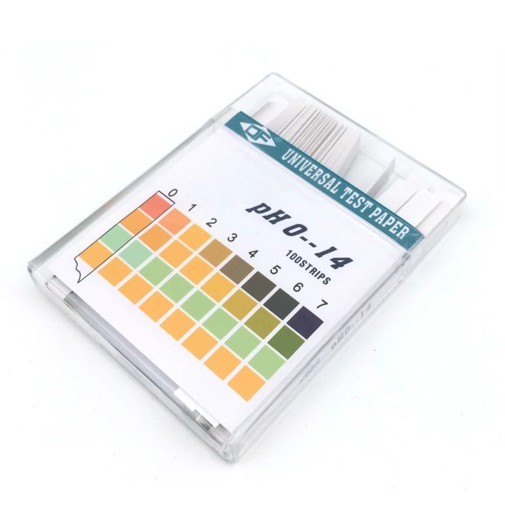 100 Strips Easy To Cary PH Value 0-14 PH Test Paper Measurement ...
