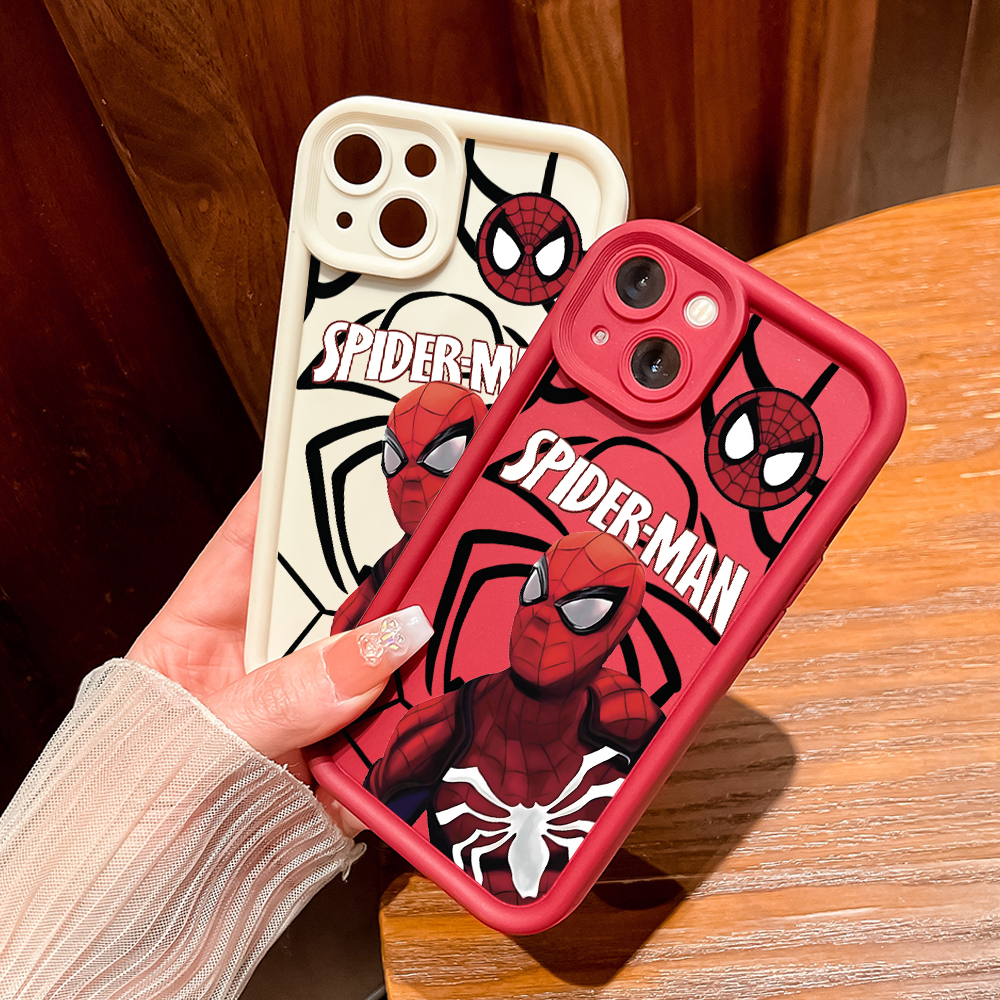 TA for Samsung A06 Back Cover Soft Square Ladder Superhero Spider-Man ...