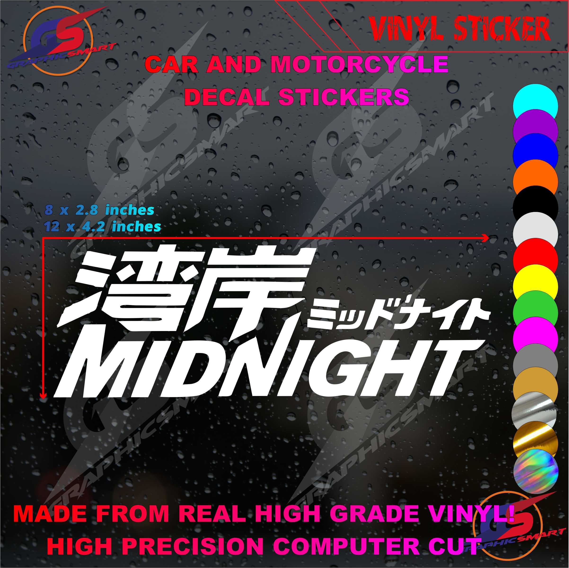 Midnight Runner JDM Japanese Car & Motorcycle Sticker Decals | Lazada PH