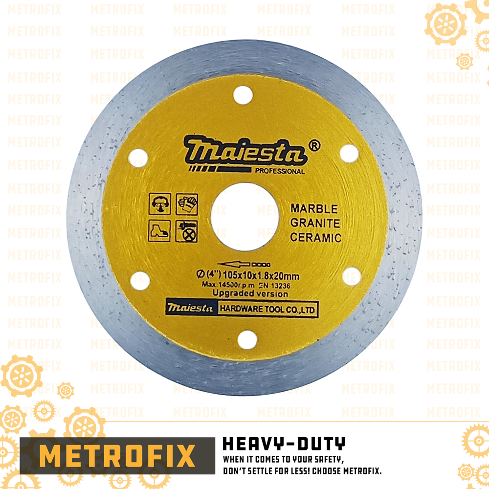 Majesta Upgraded Version Diamond Cutting Disc 4 for Tiles and Concrete ...