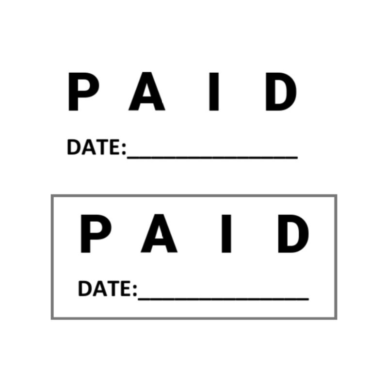 # PAID /CHECKED/RELEASED/RECORDED/DELIVERED/Rubber Stamp # | Lazada PH