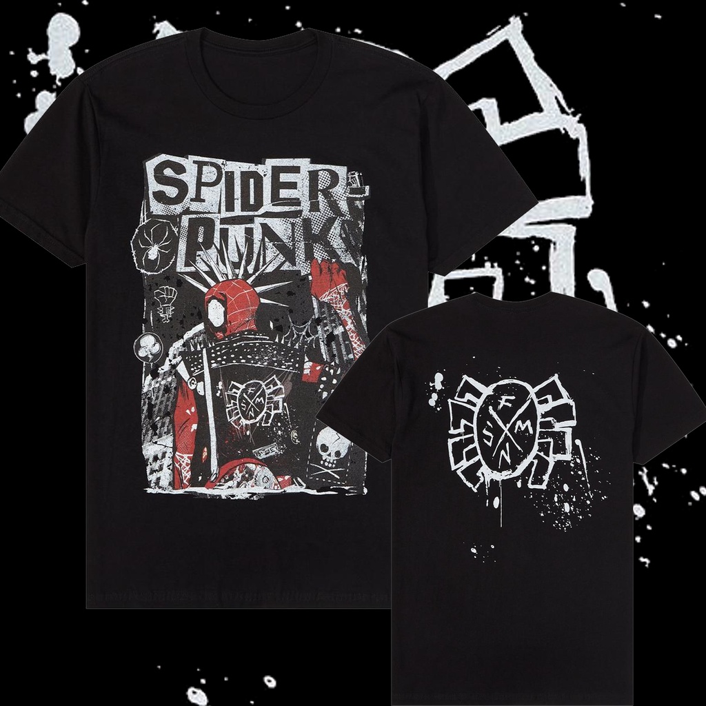 💜【HOT】 Marvel Spider-Man ข้ามเสื้อยืด Spider Punk hb เสื้อยืดผู้ชาย ...