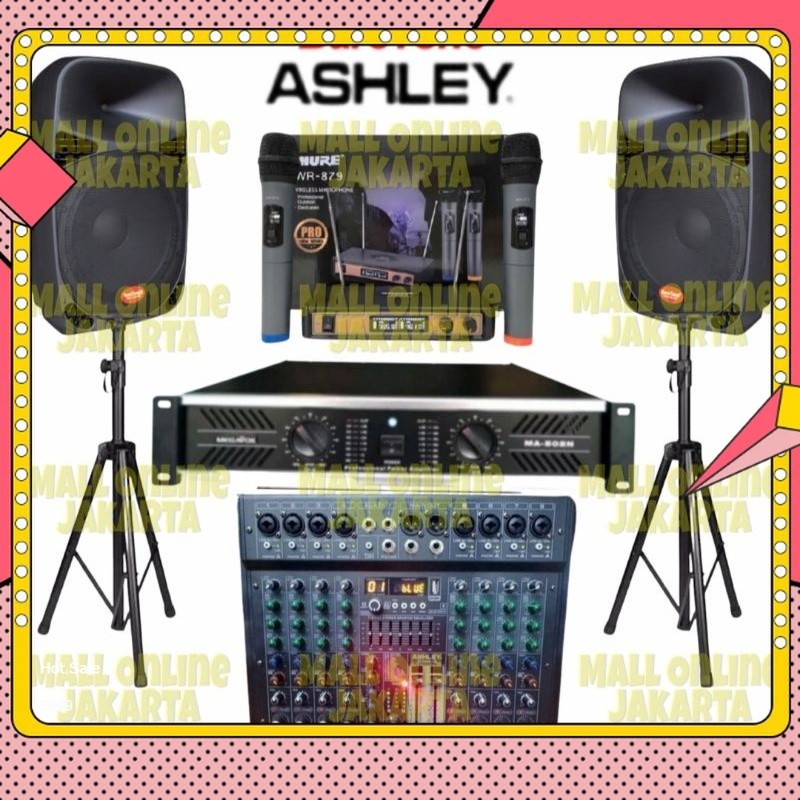 Speaker aktif Baretone 15 inch Paket sound system 8 channel power ...