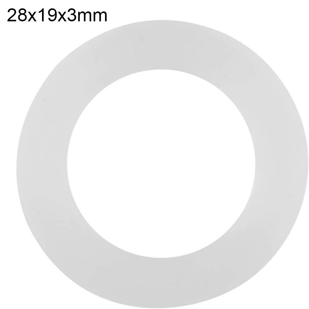 10Pcs Practical White Silicone Gaskets Flat Washers Rubber O-Ring Water ...
