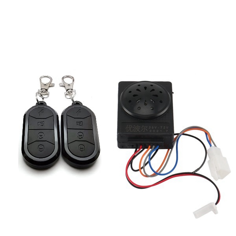 Ebike Alarm System Dual Remote Control 36V 48V 60V 72V for Electric ...