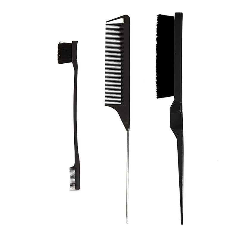 3pcs Double Sided Edge Control Hair Comb Hair Styling Hair Brush ...