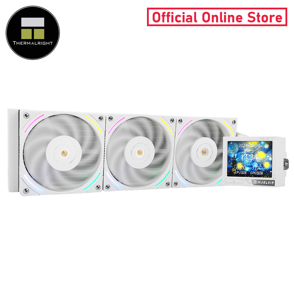 Thermalright Mjolnir Vision 360 WHITE ARGB AIO Liquid CPU Cooler ...