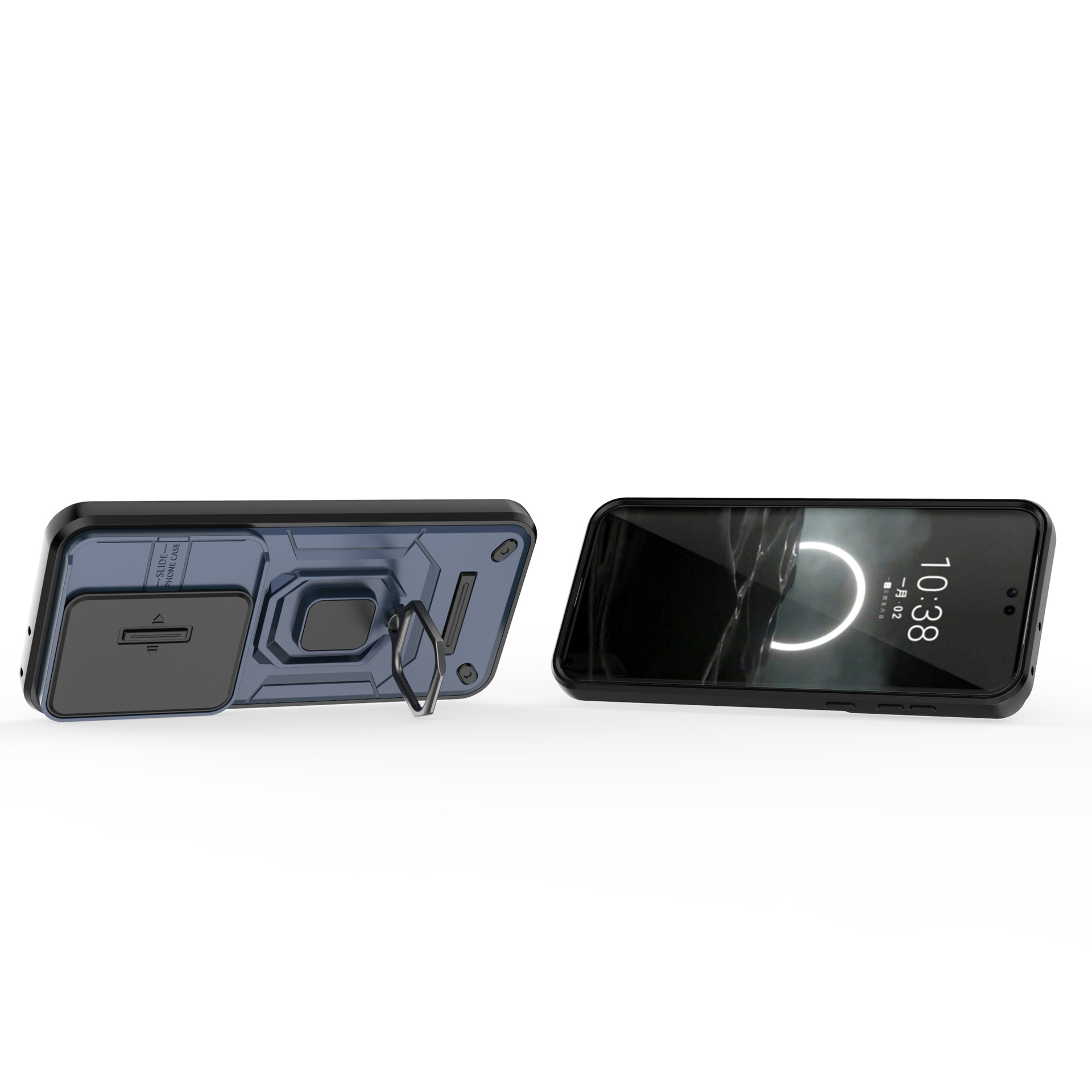 Huawei Nova 13 Pro Case with Slide Camera Cover，Rotated Ring Kickstand ...
