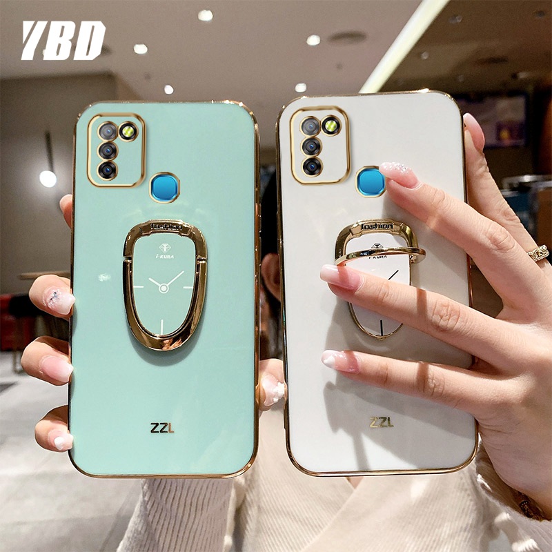 YBD เคสโทรศัพท์ซิลิโคนสำหรับ Infinix Tecno POP 4,เคสหลังลายดอกไม้ ...