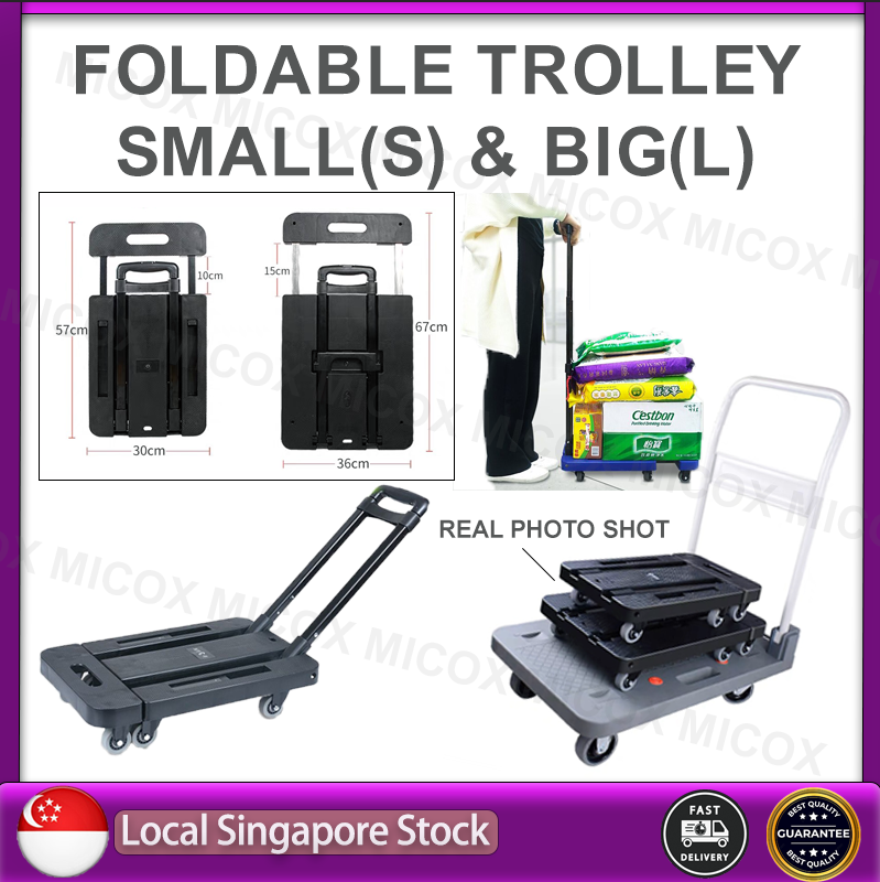 trolley 2023 Premium Upgrade Version 6 Large wheels| 2.5 inch |Pull ...