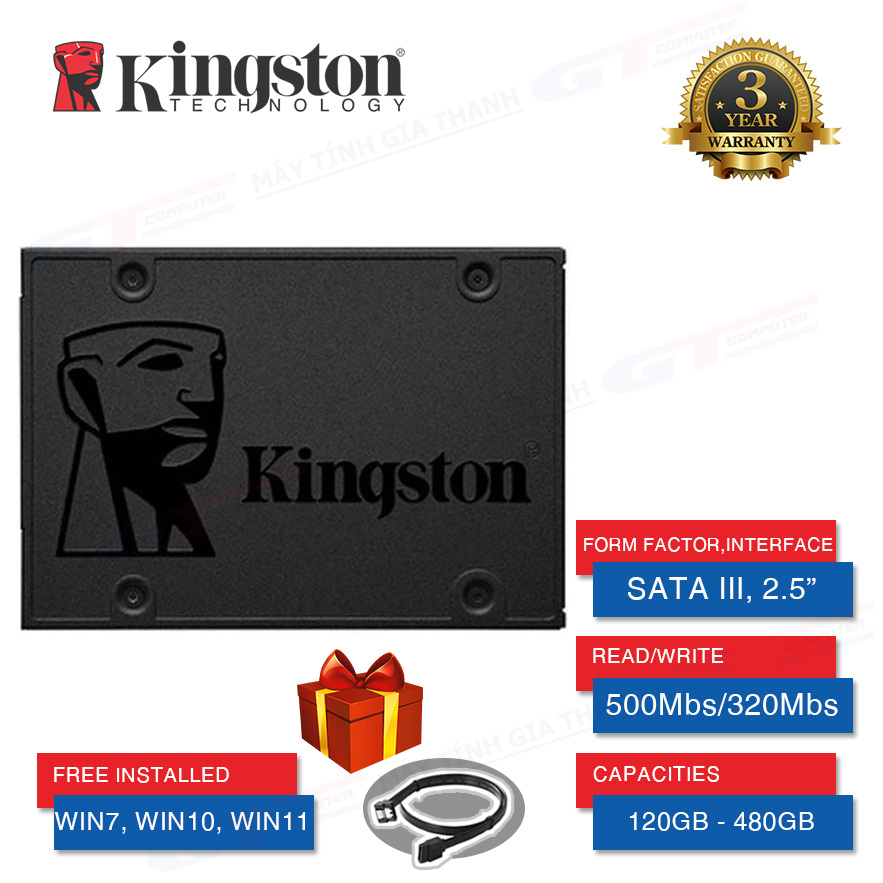Ổ Cứng Thể Rắn SSD Kingston A400 SATA 3SSD 480GB 2.5 Inch Cho Laptop ...