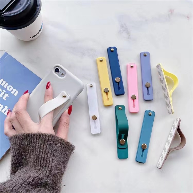 Silicon Candy Color Finger Ring Holder Phone Hand Band holder Wristband ...