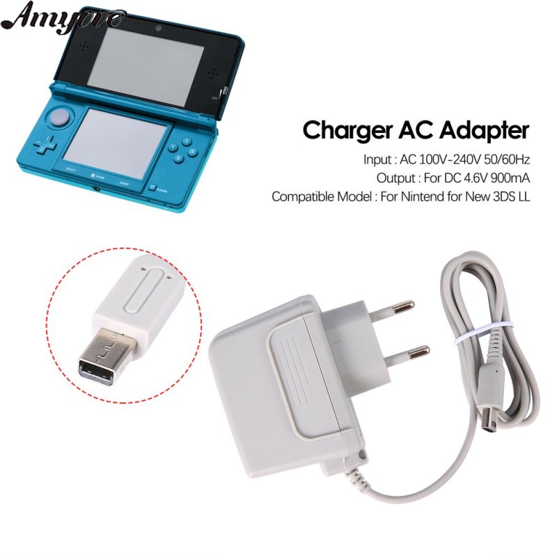 For Nintendo Ac Adapter Eu Plug Charger 100v-240v Power Adapter For Xl ...