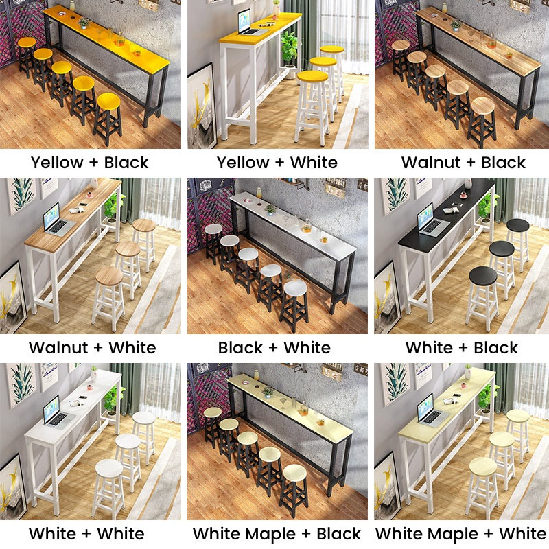 Bar Table Simple Table And Chair Against The Wall Bar Table Long Table ...