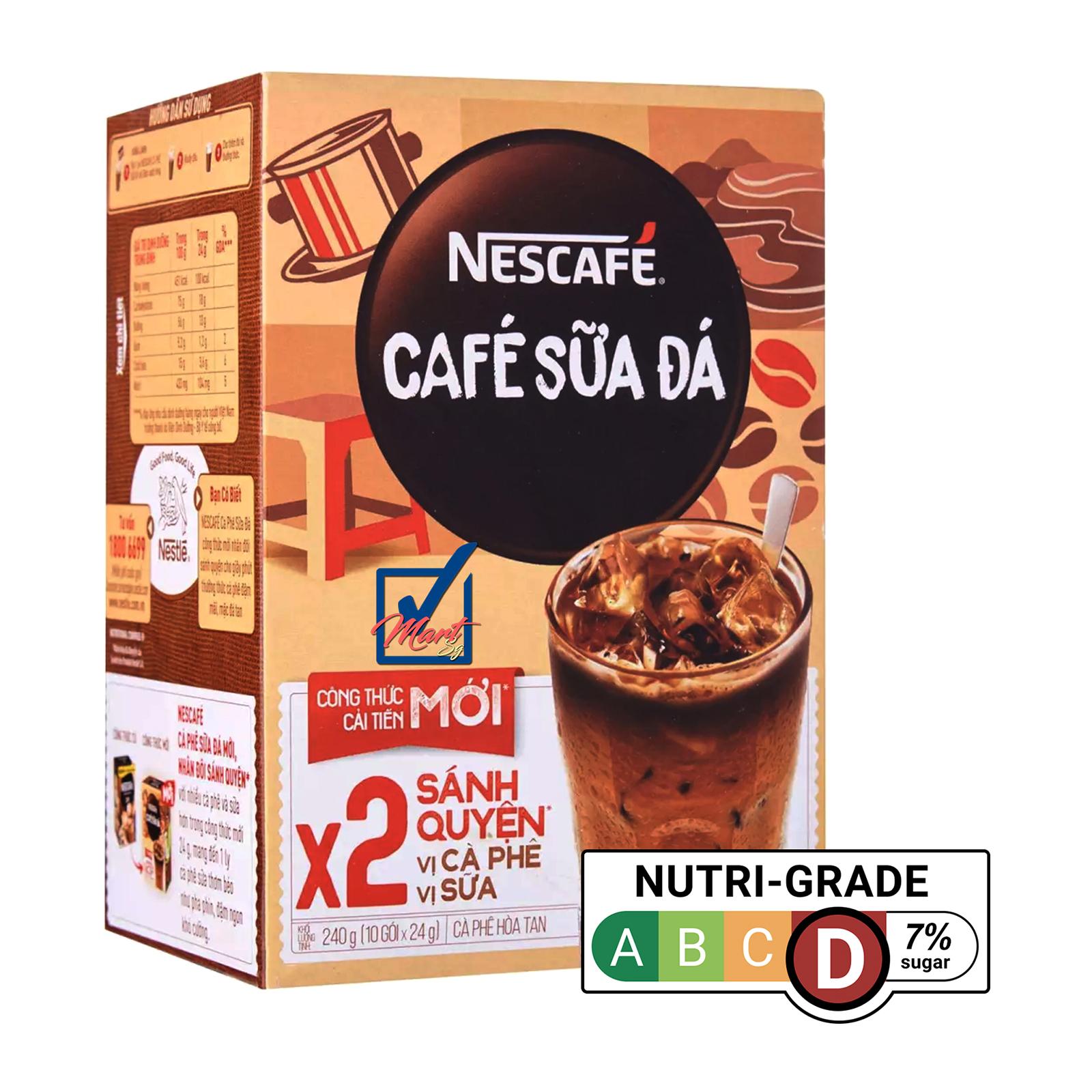 Nestle Instant 3In1 Coffee - Cafe Sua Da (24G x 10 Sachets) | Lazada ...