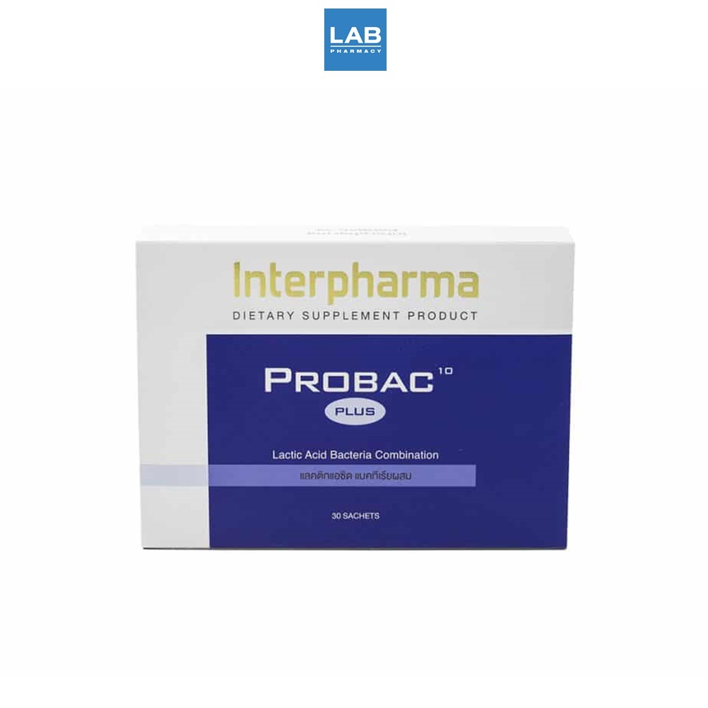 Interpharma Probac 10 Plus 30 sachets/box โปรแบคเท็น พลัส ผลิตภัณฑ์ ...