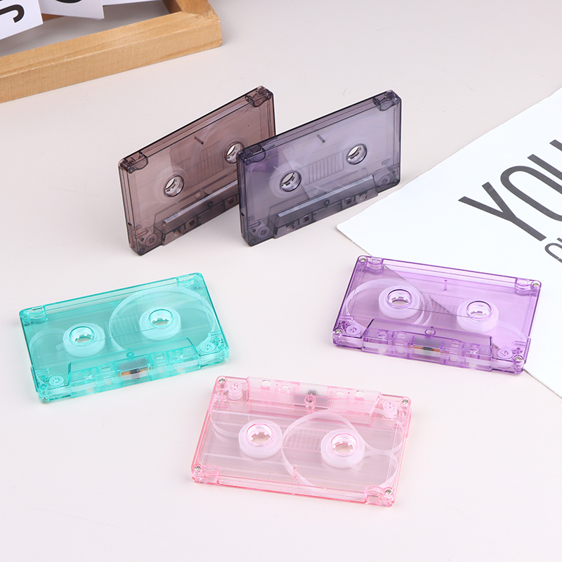 1Pc New Color Blank Tape Case Audio Recording Cassette Tape Shell Empty ...