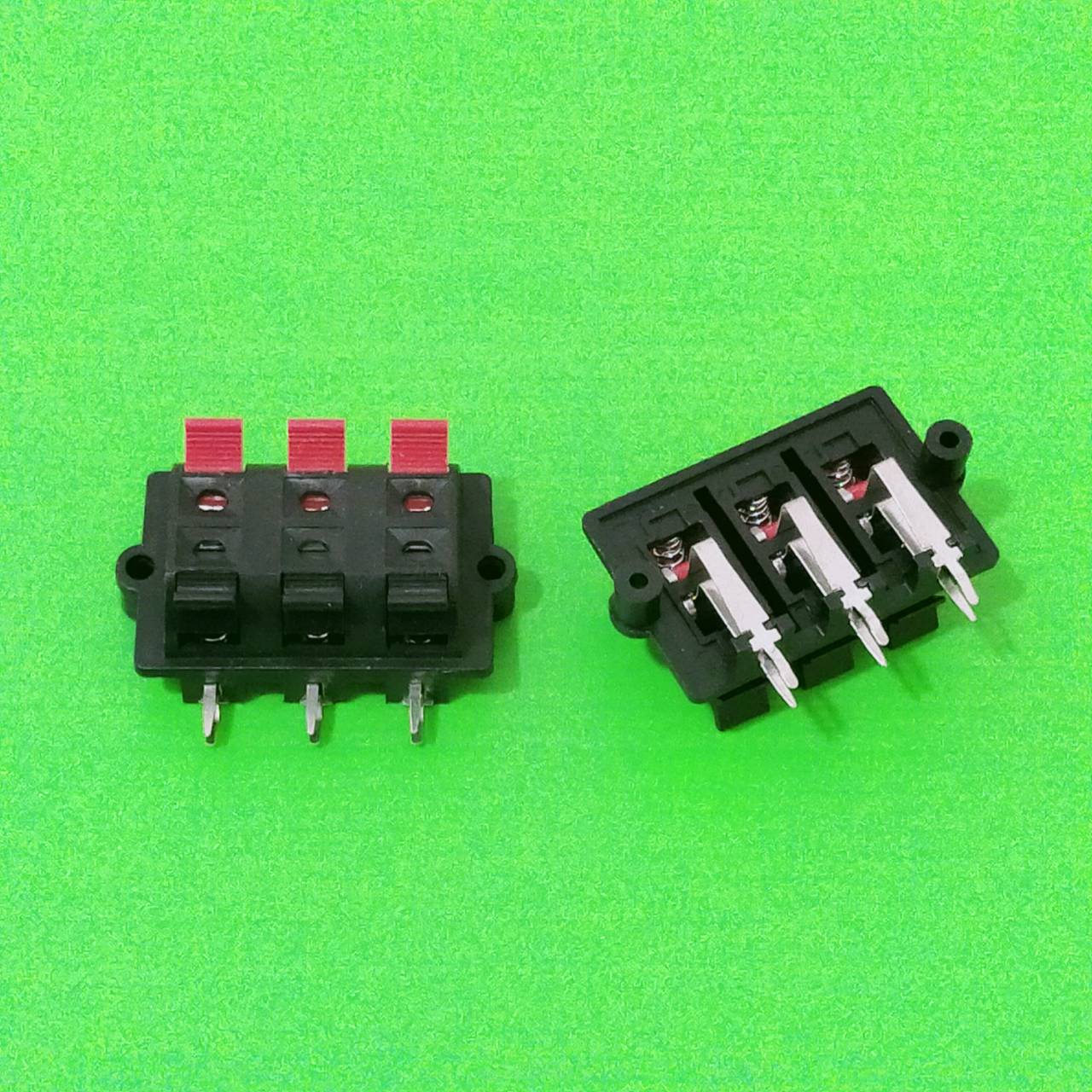 ขั้วปลั๊ก ขั้วต่อ หัวต่อ สาย ลำโพง Audio Push Jack 6 ขา แบบสปริงกด ...