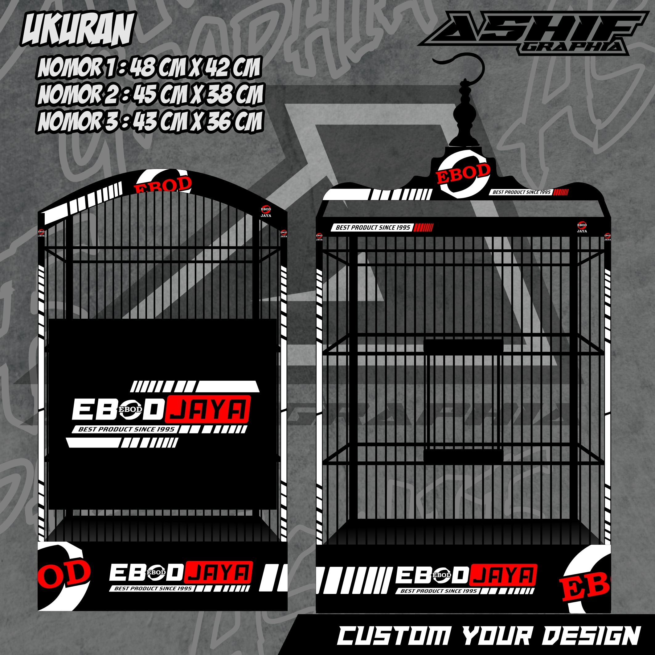 STIKER STICKER decal sangkar KOTAK EBOD JAYA DOFF | Lazada Indonesia