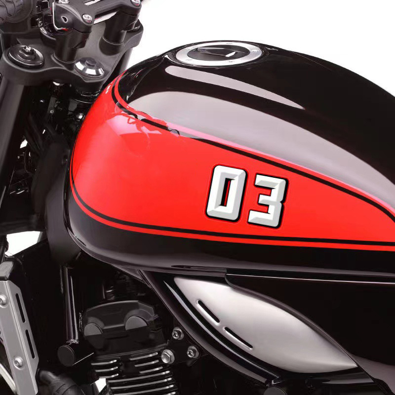 Motorcycle Accessories Sticker Car Styling And Decals 0 To 9 Creative ...