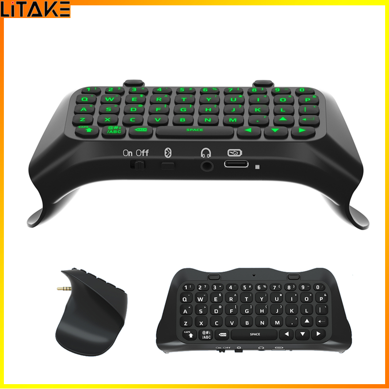 Litake Brightly Wireless Keyboard Controller Mini Chat Pad Message Game ...
