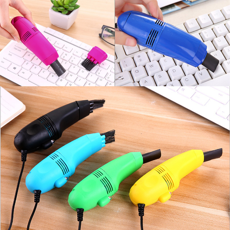 【New arrival】6 Colors Mini USB Vacuum Keyboard er Dust Collector For PC ...