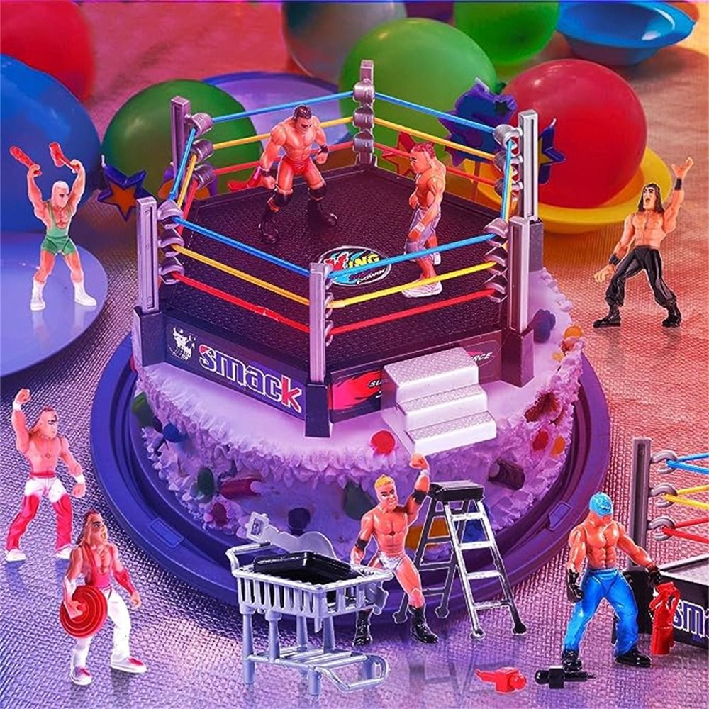 Realistic Accessories Fighting Station Wrestling Toys Arena Cage ...