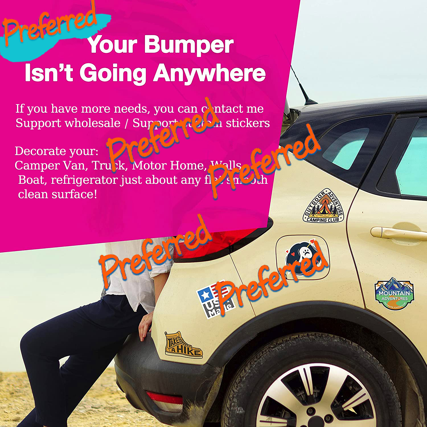 Dash Cam Recording Car Security Window Bumper Vinyl Decal Sticker Cctv ...