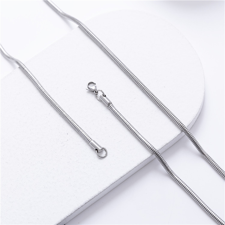 Stainless Steel Snake Chain Snake Bone Necklace Diy Electroplated ...