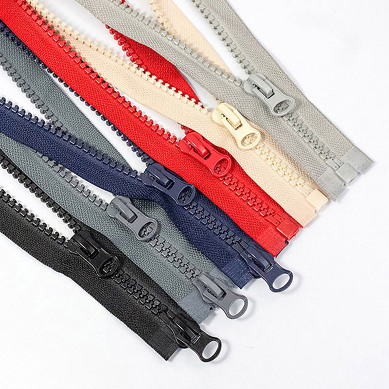 Resin Zipper Open-end Single Double Sliders Zippers Two-way Jacket Coat ...