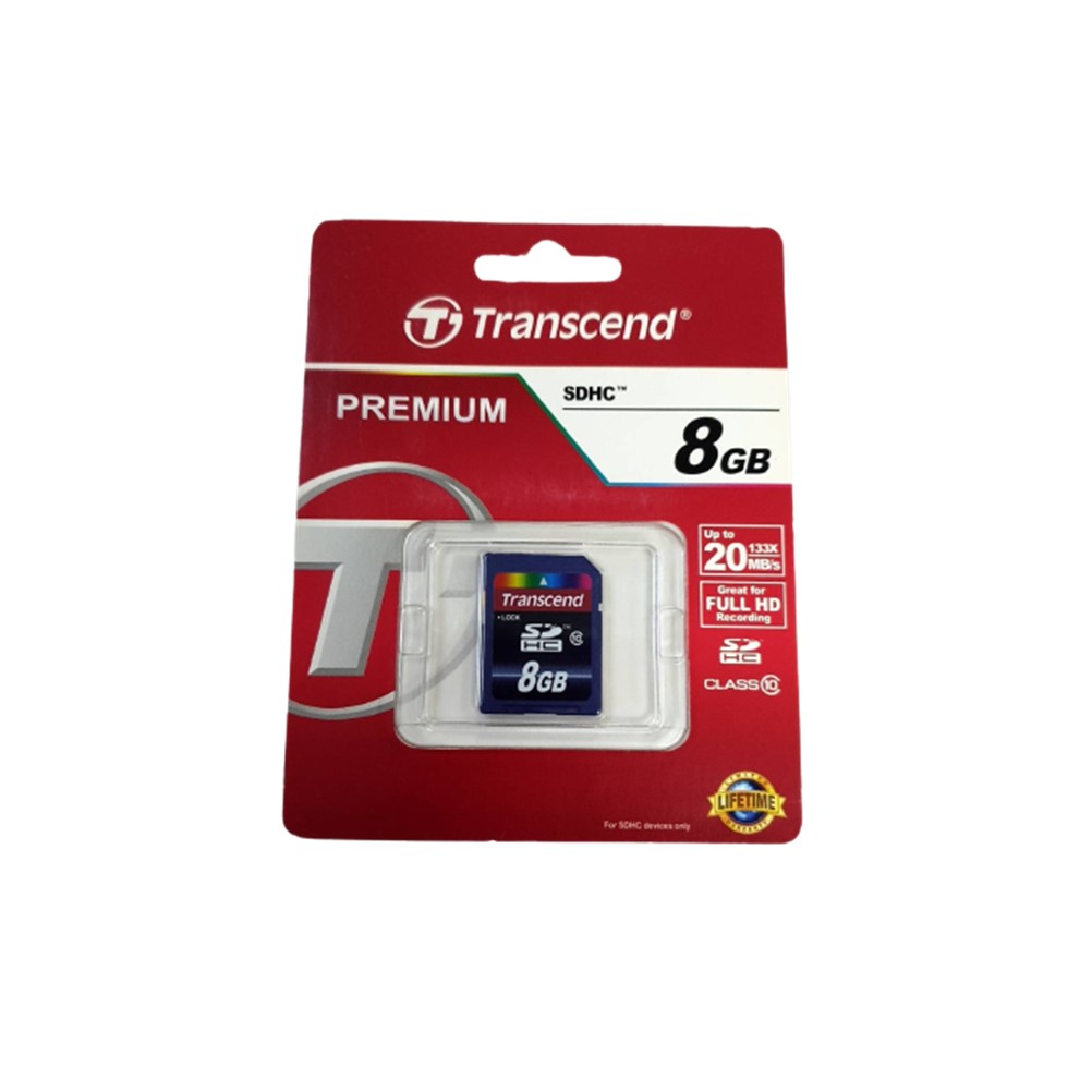 TRANSCEND SD CARD PREMIUM 8GB. TS8GSDHC10 SDHC CLASS10 - SPTN Shop - ThaiPick