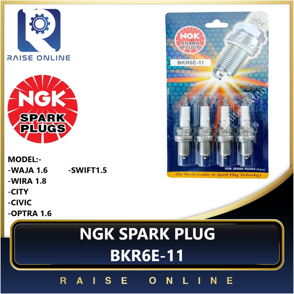 NGK GENUINE SPARK PLUG BKR6E-11 PROTON WIRA /WAJA /NISSAN SENTRA N16 ...