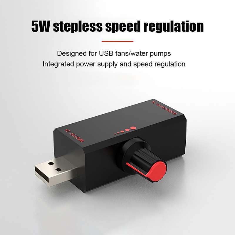 PC Cooling Fan Accessories USB Fan Speed Controller Stepless Speed ...