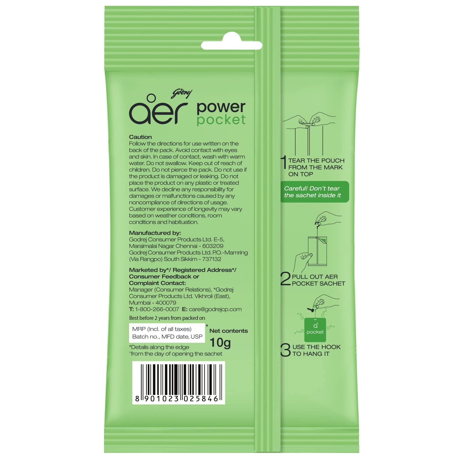 Aer Power Pocket | Bathroom Fragrance | Assorted Scents | By Godrej ...