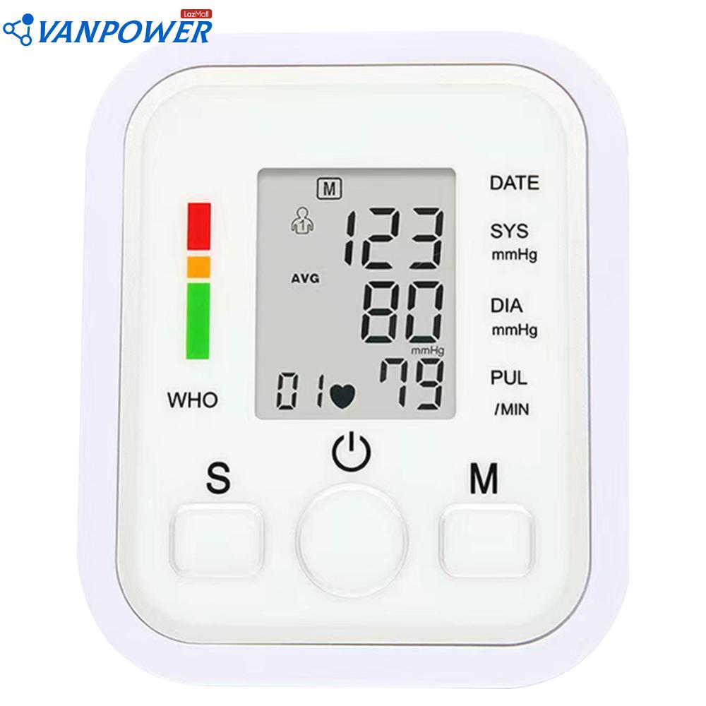 Pulse Heart Rate Monitor Digital Automatic Heart Rate Pulse Meter BP ...