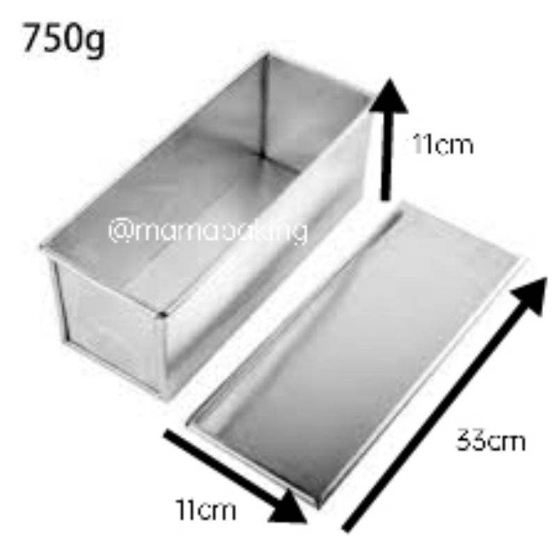 Solid Toast Box 450g/750g Aluminium Bread Mould Loaf Tin | Lazada