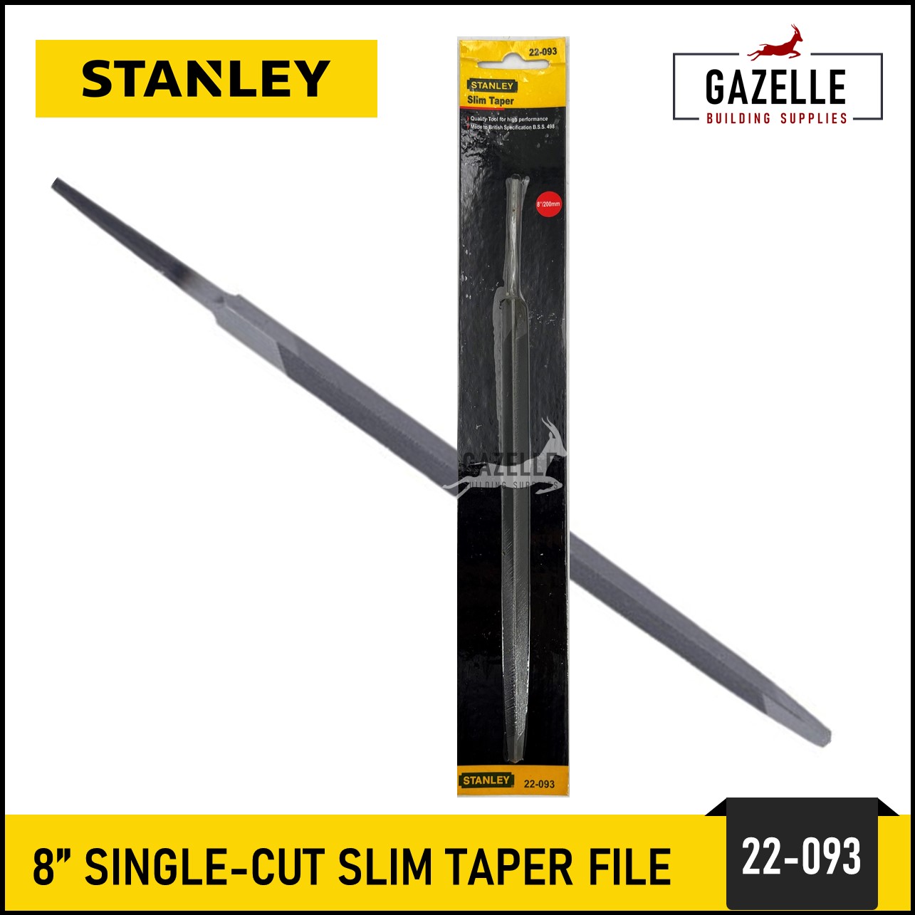 Stanley Slim Taper File Kikil 4" / 5" / 6" / 8" / 10" - 22-304 22-090 ...