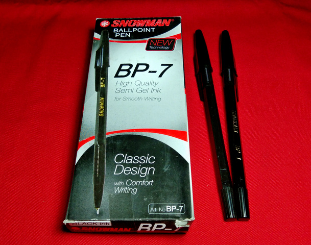 Snowman Ballpoint BP-7 Semi Gel Black ( 1 Pack - 12 Pcs ) | Lazada Indonesia