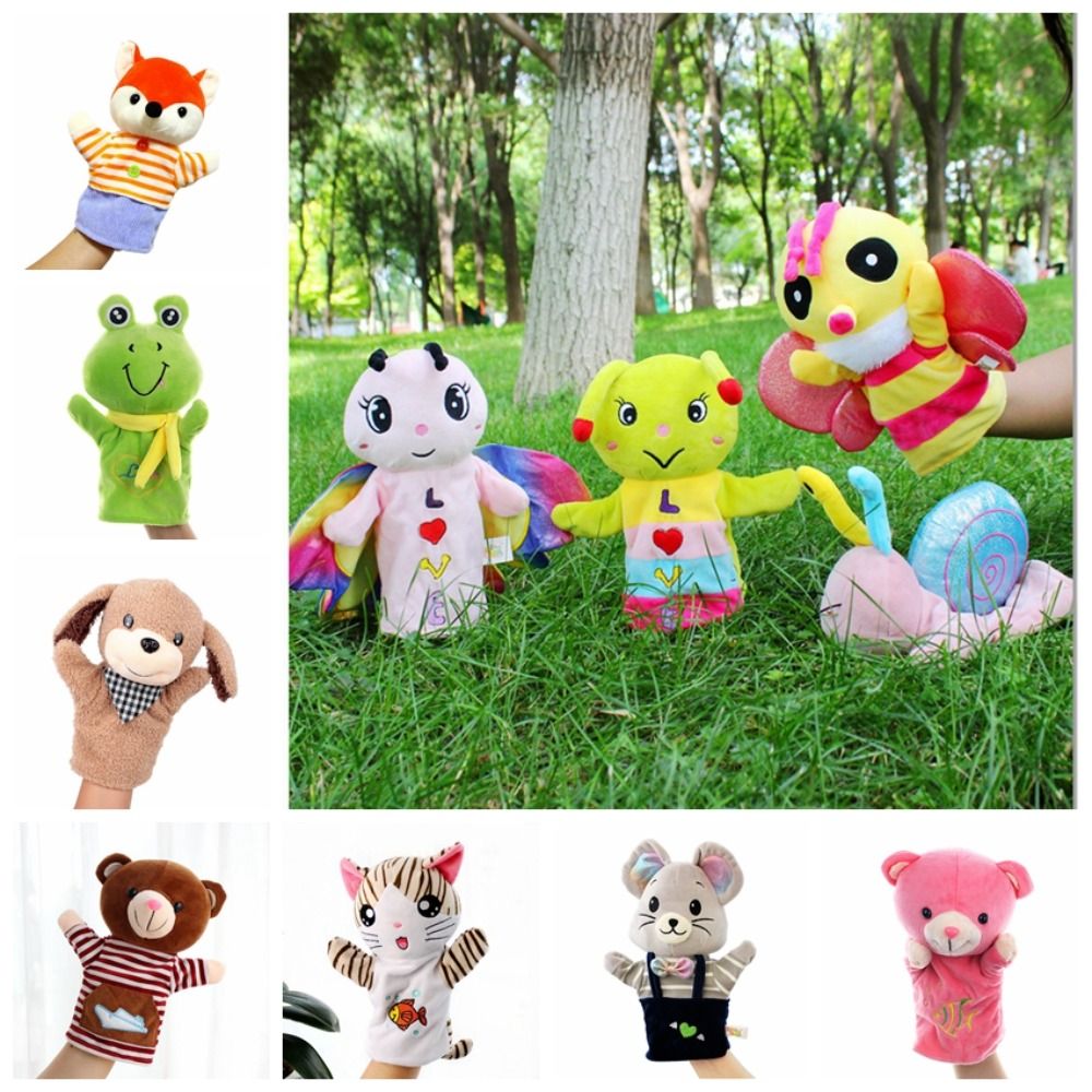 Animal Puppet Stuffed Animals Plush Finger Puppet Anime Doll Marine ...