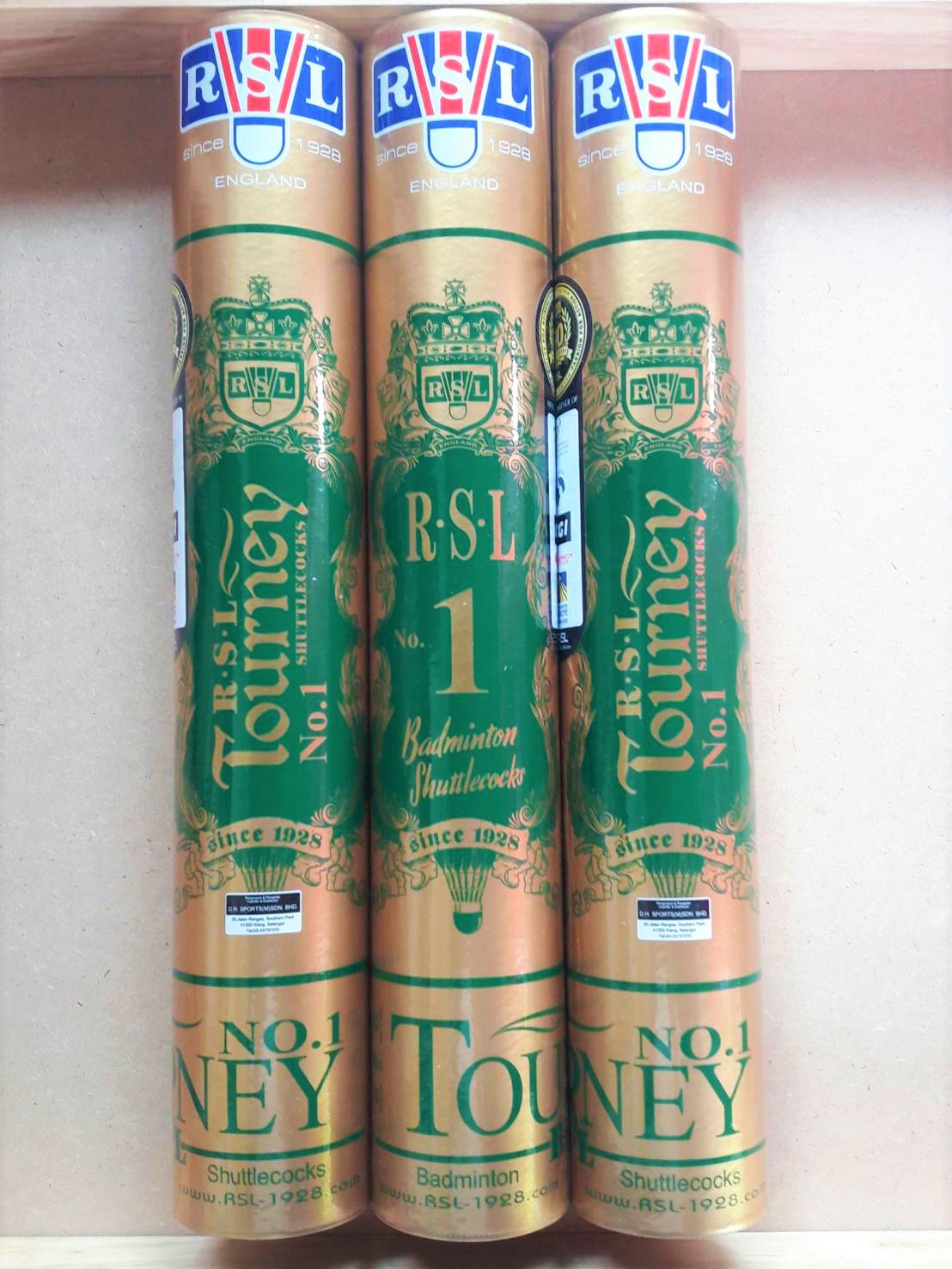 ลูกแบดมินตัน RSL Tourney Gold No.1 (Pack 2 หลอด) - I-Bad - ThaiPick