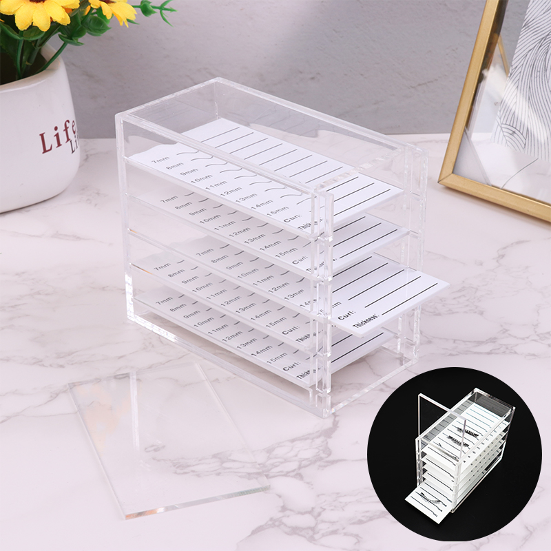 5 Layer Eyelash Extension Storage Box False Eyelashes Glue Pallet ...