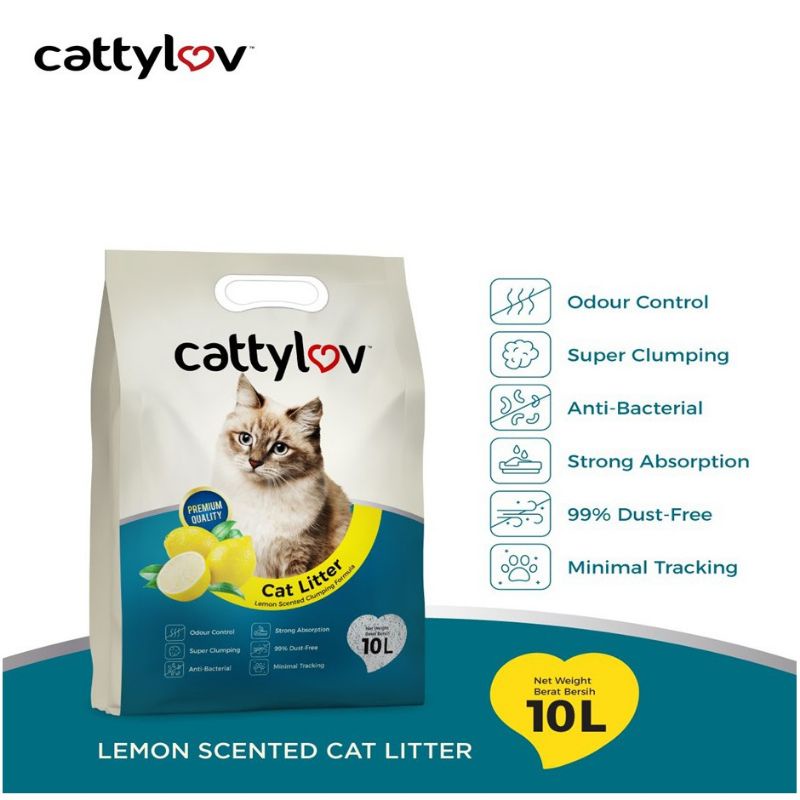 Cattyluv Cat Litter Lemon 10L | Lazada