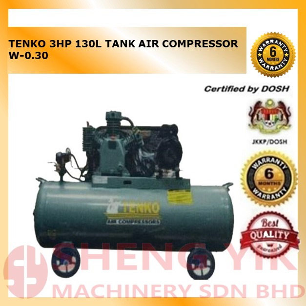 TENKO TWO-STAGE 3HP 12BAR AIR COMPRESSOR W-0.30 | Lazada