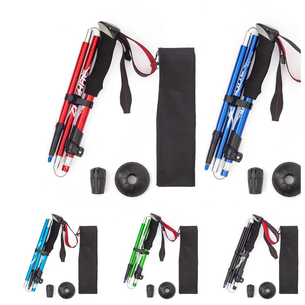 Expandable Aluminum Outdoor Trekking Poles EVA Quick Adjustable Locks ...