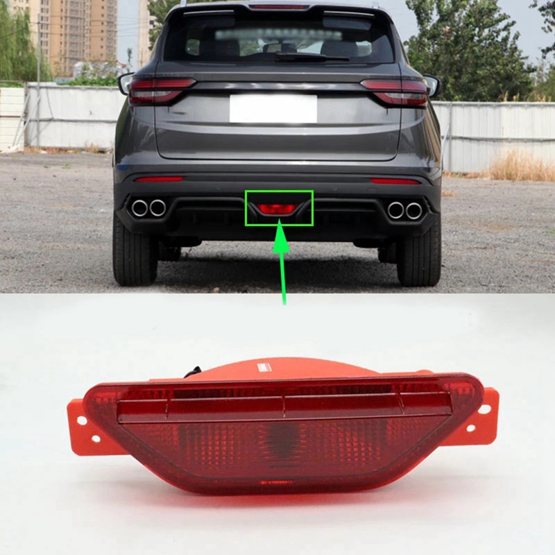 Car Rear Tail Light Bumper Middle Lower Brake Light Reflector Fog Lamp ...