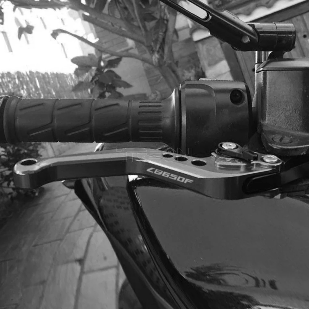 รถจักรยานยนต์ CNC ปรับสั้น Handlebar เบรคคลัทช์คันโยกสำหรับ Honda ...